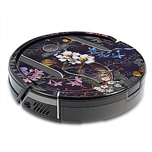 MightySkins Skin Compatible with Shark Ion Robot R85 Vacuum Minimum Coverage - Midnight Blossom | Protective, Durable, and Unique Vinyl Decal wrap Cover | Easy to Apply, Remove | Made in The USA