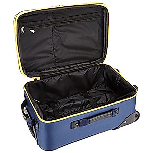 Rockland Journey Softside Upright Luggage Set, Expandable, Navy, 4-Piece (14/19/24/28)