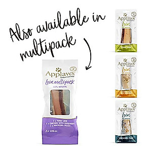 Applaws Natural Cat Treats, 12 Pack, Grain Free Cat Treats, Single Ingredient Treats for Cats, Whole Tuna Loin, 12 x 1.06oz