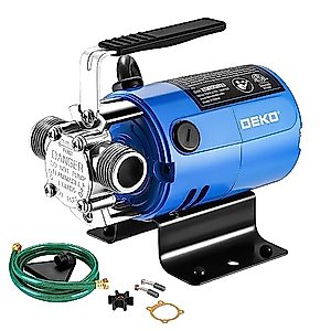 Water Transfer Pump: DEKOPRO Transfer Pump Electric Water Pump Utility Pump Rain Barrel Garden Hose Pump 115V