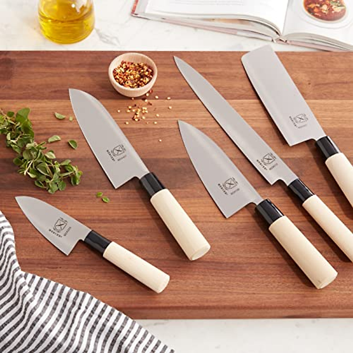 Mercer Culinary Mercer Collection Essentials | 2-Piece Asian Knife Set, Stainless