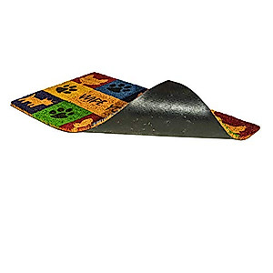 NoTrax, Wipe Your Paws, Vinyl-Backed Natural Coir Doormat, Entry Mat for Indoor or Outdoor Use, 18"x30", C12 (C12S1830WP)