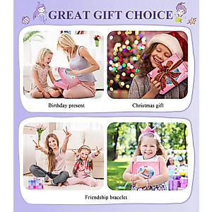 DUDUCOFU 900Pcs Mermaid Bracelet Making Kit for Girls Kids Charm DIY Beads for Jewelry Making, Friendship Bracelet Kit with Ocean Pearl Shell Butterfly Beads for Bracelet Necklace Making