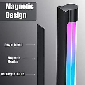 novonest Upgraded Magnetic LED Strip, 14.17"(360mm), Black, Acrylic Diffuse Material ARGB LED Strip, SATA Auto Rainbow/5V 3PIN, for Aura SYNC, Gigabyte RGB Fusion, MSI Mystic Light Sync, LB360