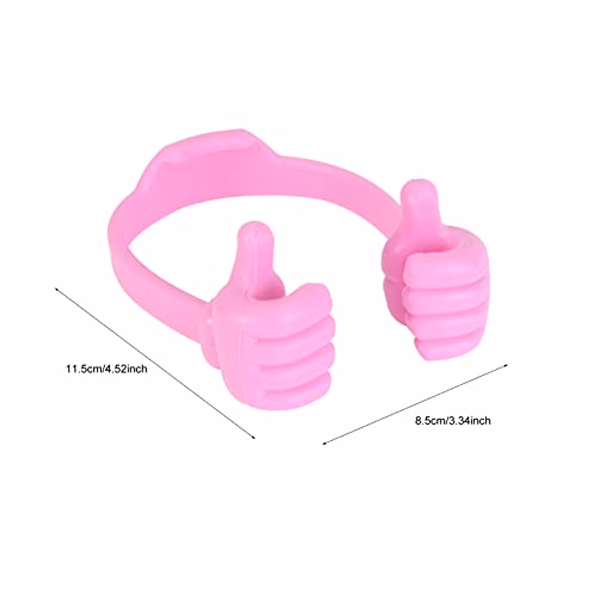 Mipcase Thumbs up Cell Phone Holder Lazy Mobile Phones Stand with Hand Holder Multi-Angle Desktop Tablet Cellphone Thumb Holder for Tablet Smarts Cellphone Travel Pink