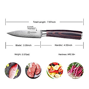 PAUDIN Paring Knife and Chef Knife