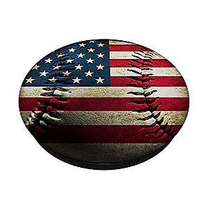 Pop Socket American Flag Baseball Design USA PopSockets PopGrip: Swappable Grip for Phones & Tablets