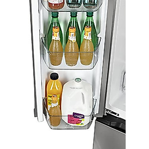 Hamilton Beach HBF1770 French Door Counter Depth Refrigerator with Freezer Drawer, 17.7 cu ft, Stainless Steel (Full Size)