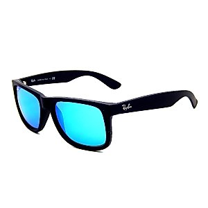 Ray Ban RB4165 622/55 Black/Blue Mirror 55mm Sunglasses