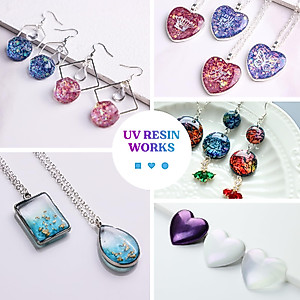 LET'S RESIN UV Resin, Upgraded 500g Crystal Clear UV Resin Hard, Low Odor Ultraviolet Epoxy Resin, UV Light Cure Solar Sunlight Activated Glue for Jewelry, Craft Decoration