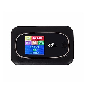Cambell Hotspot Router 4G LTE GSM Unlocked Link M7 (AT&T/Tmobile/Verizon/Metro/Claro/Latin/Europe) Global Bands up to 10 WiFi Portable (Black w/LCD)