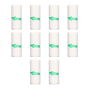 Keebgyy Mini Sticker Receipt Printer Portable Pocket Printer Thermal Inkless Printing Paper Including 5 Rolls for Photo Journal Notes 57x25mm Adhesive Thermal Paper (10 Rolls)