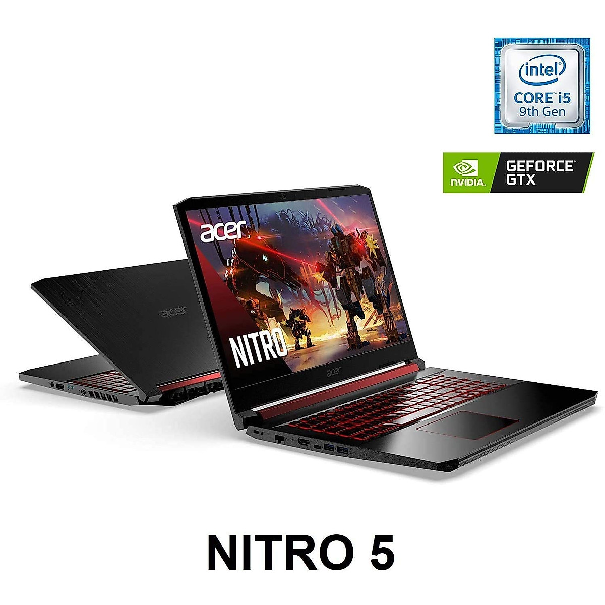 SIXNEC Acer Nitro 5 Gaming Laptop 15.6” FHD IPS Display, Intel Core i5-9300H(Beat i7-7700T), GeForce GTX 1650, 16GB RAM, 1TB NVMe SSD, WiFi6, Backlit KB, Win 10 w/3in1 Accessories