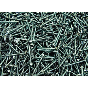 (600) Zip Screws 8 x 1-1/2 Self-Piercing Hex Washer Head Sheet Metal