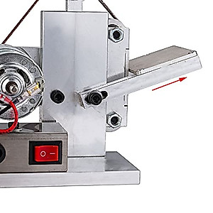 Cozyel 110V Mini Belt Sander Electric Sanding Polishing Grinding Machine Knife Apex Edge Sharpener 9000RPM with 10PCS Abrasive Belts for Metal Wood Acrylic Polish