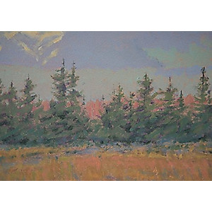 Island Cloud by Glenn Renell, Original Oil on Panel, 11" x 10"