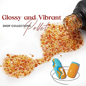 beetles Gel Polish 23Pcs Blue Glitter Gel Polish Set Neon Pink Blue Nails Summer Retro Beloved Collection Soak off Base Gel Glossy Matte Top Coat Gift Summer