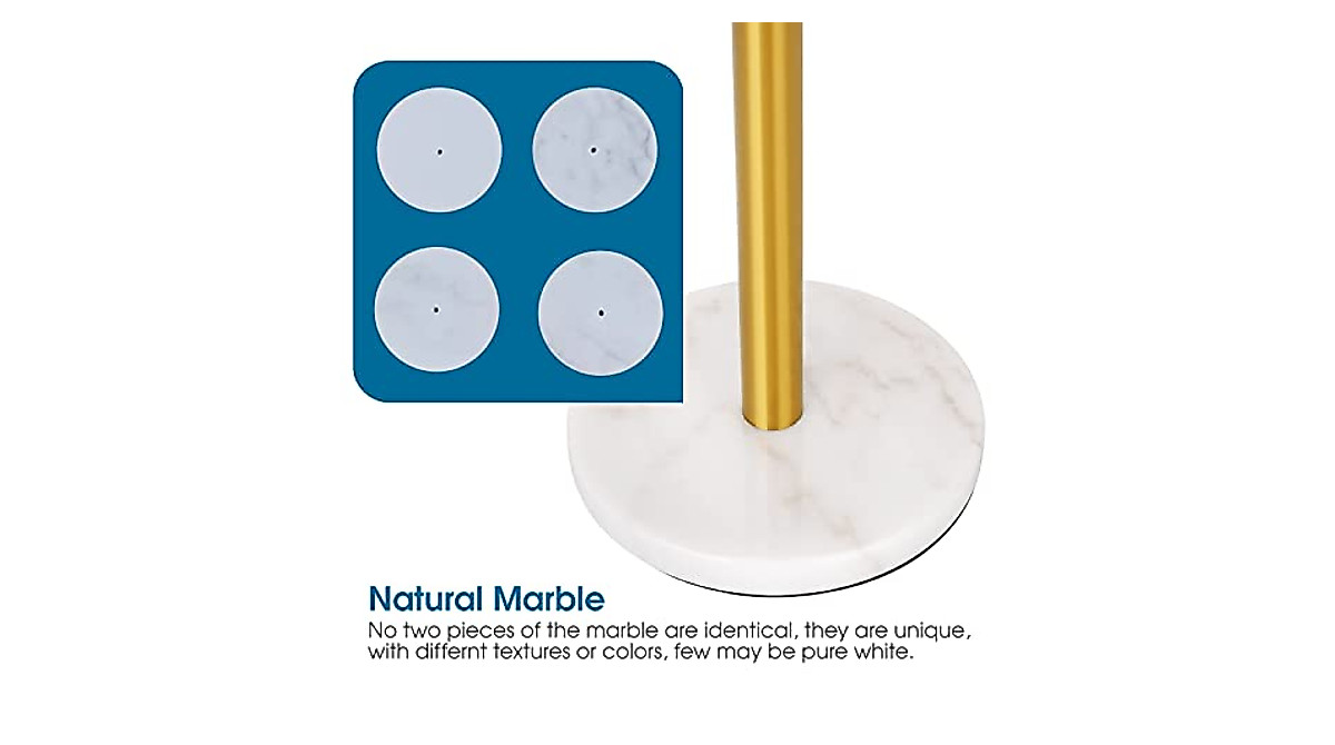 Siwil One-Handed Paper Towel Holder with Marble Base