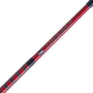 PENN Mariner III Boat Spinning Fishing Rod, Black/Red, 6'6" - Medium - 1pc - 30-50lb