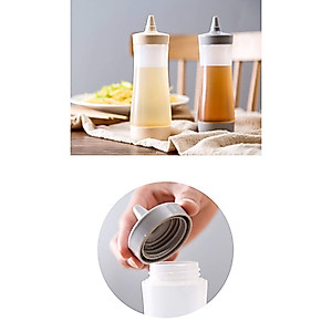 Kichvoe Condiment Squeeze Bottle For Sauces Oil Icing Liquids Bbq Dressing Paint Dispenser Pink