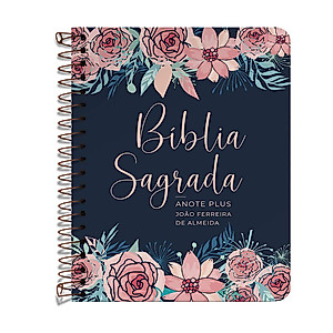 Bíblia anote NVI grande - Capa rosas
