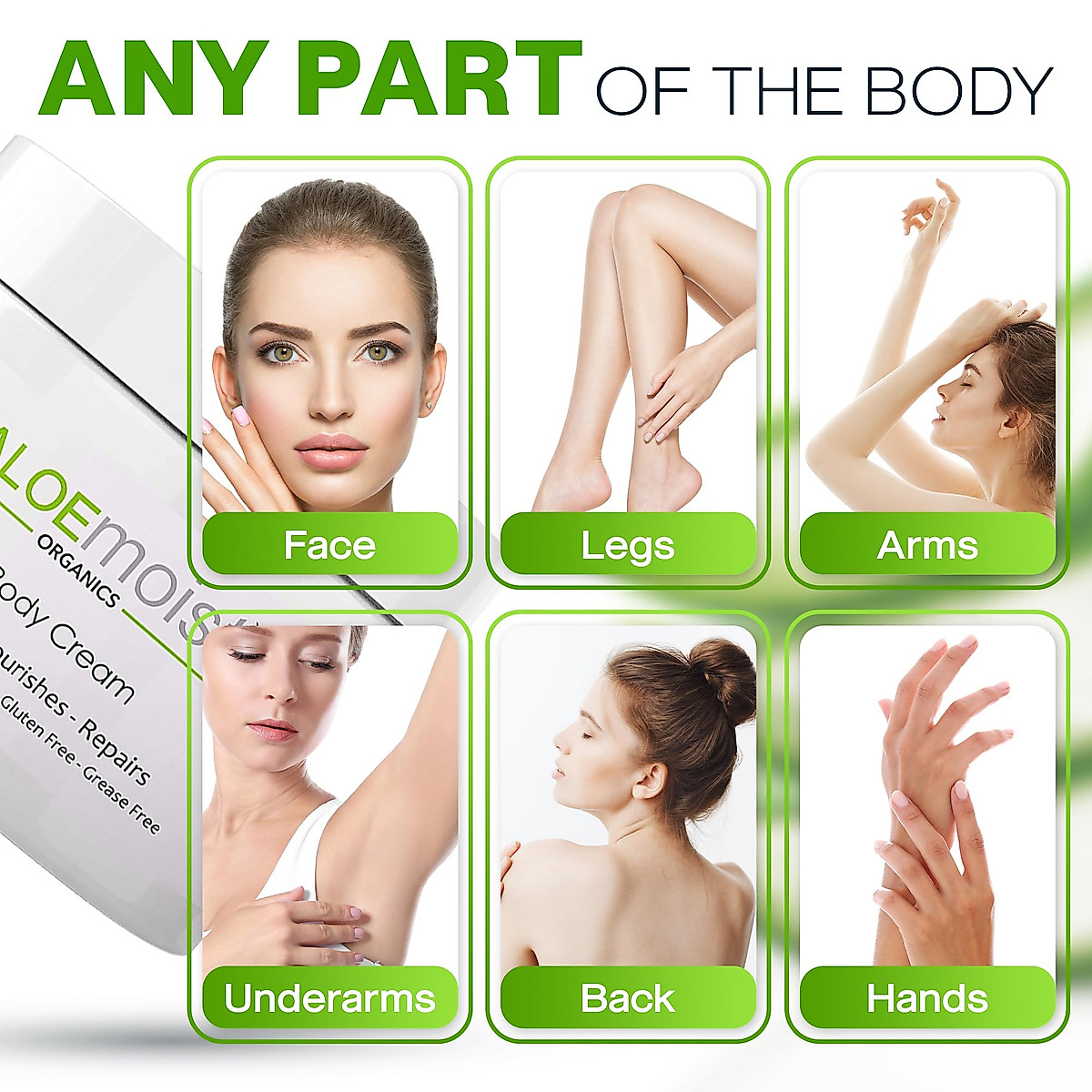 Natural Aloe Vera Body Lotion - Face & Body Moisturizing Cream with Organic Aloe Vera Gel, Vitamin E Oil, Vitamin C, Retinol Cream, Shea Butter – Anti Aging Face Moisturizer for Women, Dry Skin (8 oz)