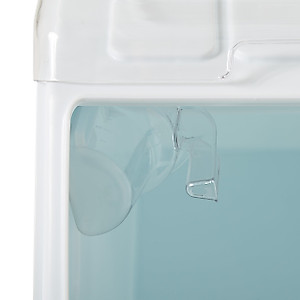 Rubbermaid Commercial Products ProSave Shelf Food Ingredient Bin with Scoop, 200-Cup, White, Kitchen Food Storage Sugar/Grains/Rice/Baking Supplies