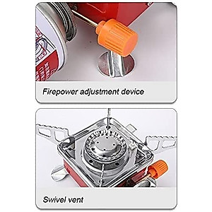 Small Square Stove Portable Gas BBQ Grill For Backpacking Hiking