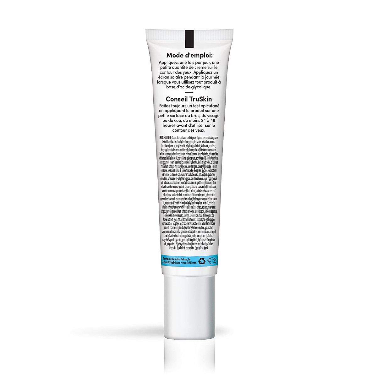 TruSkin Eye Cream for Dark Circles and Puffiness - With Hyaluronic Acid, Glycolic Acid, Vitamins C, B5 & E to Hydrate Delicate Under Eye Skin - Dark Circles Under Eye Cream for Women, 0.5 fl oz