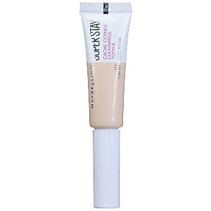 Maybelline New York Super Stay Super Stay Full Coverage, Brightening, Long Lasting, Under-eye Concealer Liquid Makeup For Up To 24H Wear, With Paddle Applicator, Fair, 0.23 fl. oz.