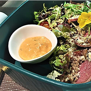 Holitika Sauce Dish-Dipping Bowls,Sauce Cups/Bowls/Dishes for Soy Sauce,Ketchup,BBQ Sauce,Sushi Soy Sauce - White Porcelain,1 Oz,Set of 6,D1