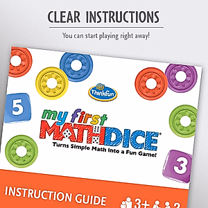 ThinkFun My First Math Dice - Engaging Counting Game for Kids | Enhances Math & Number Skills | Fun Learning Activity for Ages 3+