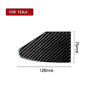 TFNBNG Carbon Fiber Decoration Trim for Electric Car Charging Port Fit for Tesla Model S
