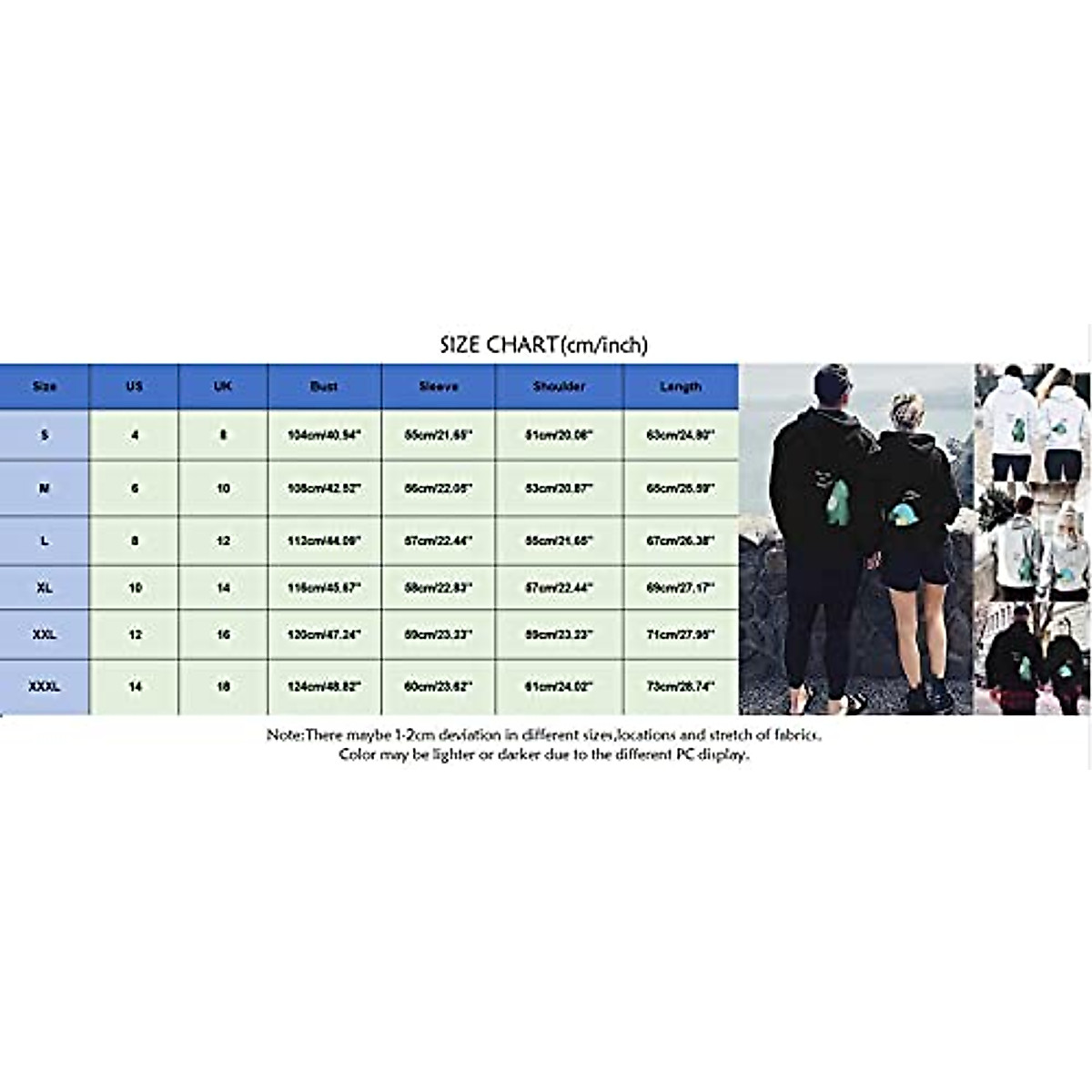 Liu Nian Couple Matching Hoodie Cute Cartoon Dinosaur Sweatshirt Long Sleeve Casual Drawstring Valentine's Day Pullover