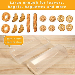 Youngever Plastic Bread Container, Bread Storage Bin, Bread Box for Countertop