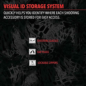 G.P.S. 43" Tactical Double AR Padded Soft Gun Case With External Handgun Case | Secure Durable Stain-Resistant Guns, Ammo & Shooting Accessories Storage Range Bag with MOLLE Webbing