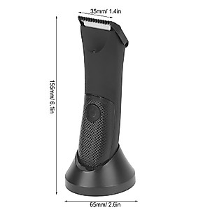 Electric Groin Hair Trimmer, Balls Shaver for Men Electric Groin Hair Trimmer for Men Rechargeable Body Groomer Pubic Hair Razor Balls Shaver IPX7 Waterproof Washable Wet/Dry Clipper Body Grooming