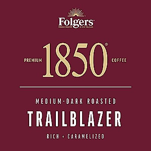 Folgers 1850 Trailblazer Medium-Dark Roast Coffee, 60 Keurig K-Cup Pods