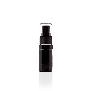 Infinity Jars 5 Ml (.17 fl oz) Black Ultraviolet Glass Fine Mist Spray Bottle Cleaning Products Refillable Containers Homemade Perfume Blends Room, Sprays Bath Beauty Hair, Screw Top Bottles