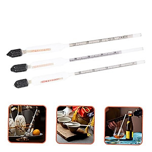Gatuida 3sets Sugar Meter Hydrometer Beer Wine Scales Syrup Tester Sugar Content Scale Measuring Liquid Gauges Maple Syrup Scales Sweet Scales Syrup Meter Sugar Scales Glass 3pcs*3