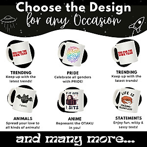 LookHUMAN Halloween Mug Skull Coffee Mug - It's Never Too Early For Halloween Mugs Halloween Coffee Mugs - Fun And Festive Halloween Coffee Mug Ceramic Skull Mug Great Gift Idea, 11 Ounce