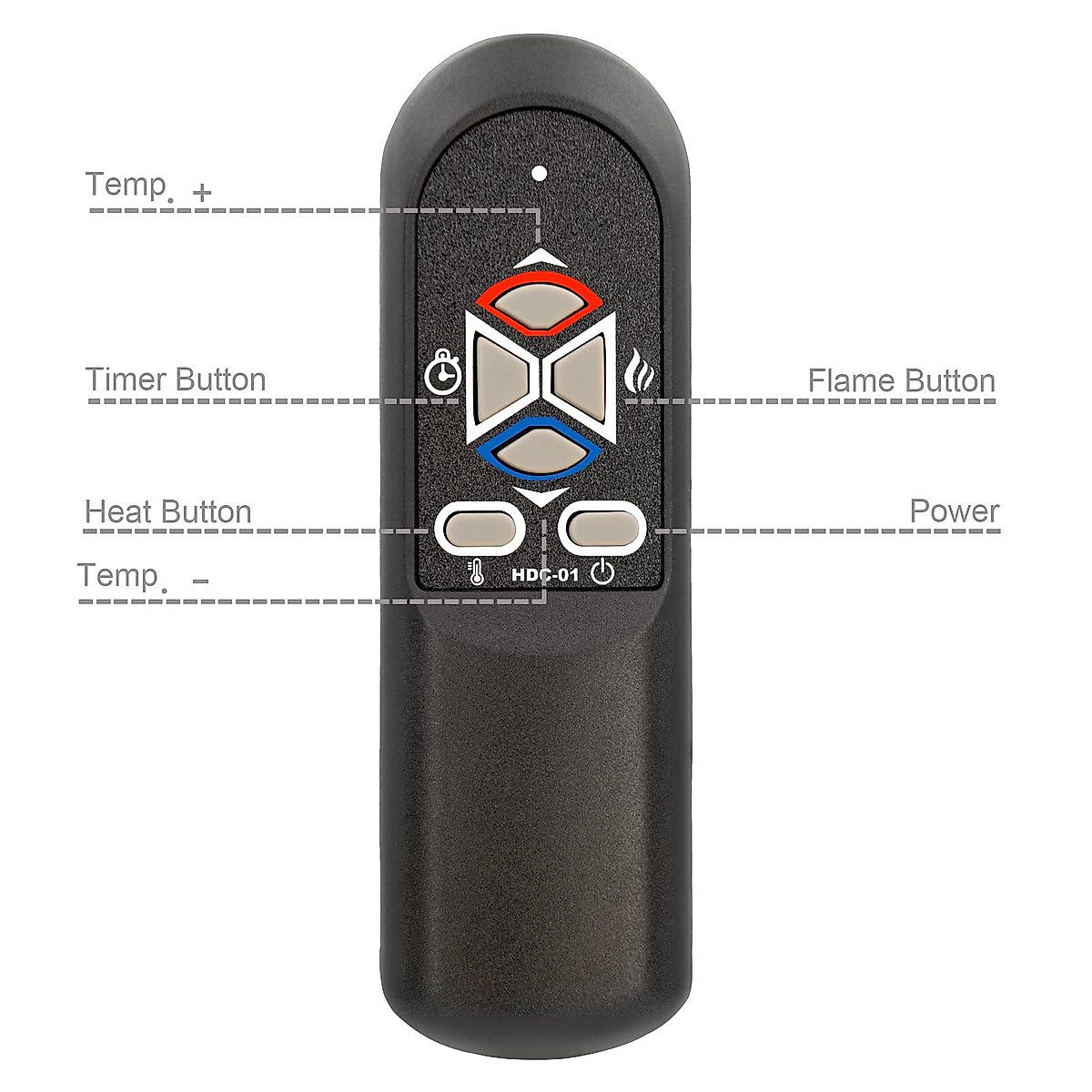 Replacement for Electric Fireplace Heater Remote Control SF122-26AI SF122-33AI