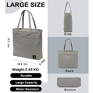 BASICPOWER Tote Bag for Women, Lightweight Shoulder Purse Laptop Work Gym Bag for Gym, Travel, Work