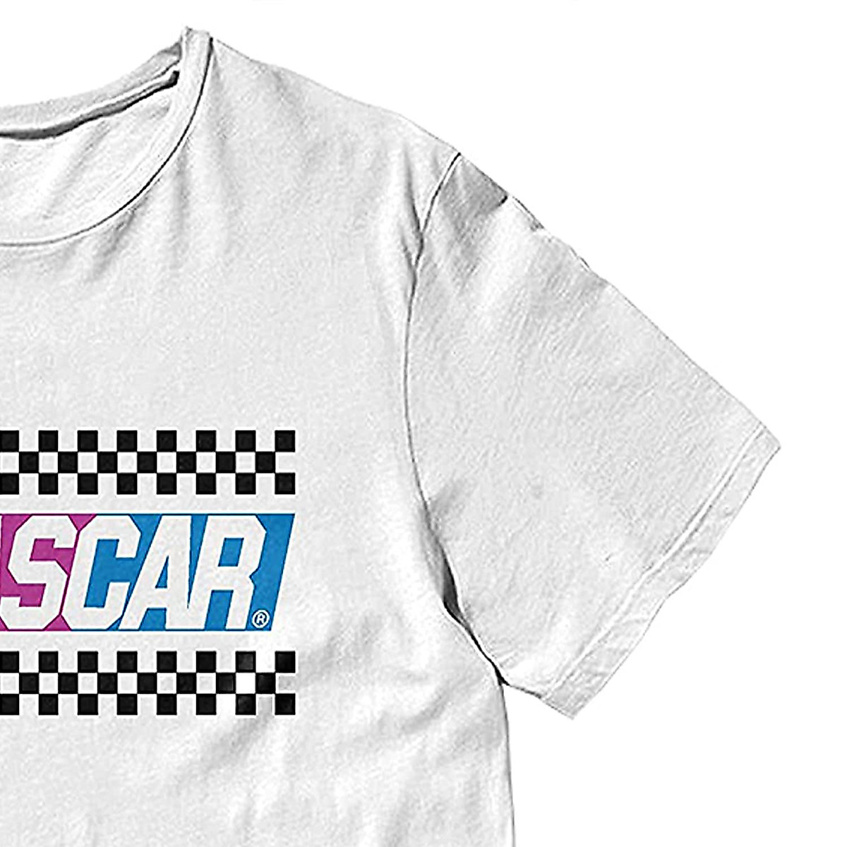 NASCAR Vintage Daytona 500 Shirt Racing Mens Graphic T-Shirt (Checkered White, Large)