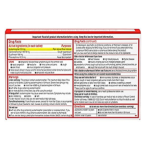 Sudafed PE Head Congestion + Flu Severe Decongestant Tablets for Adults, 24 ct