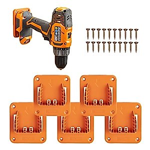 Tool Holder Mount for Ridgid AEG 18V Drill Tool Hanger Power Tool Storage -5 Pack