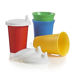 Tupperware Brand Bell Tumblers & Seals - 7 oz (200 mL) - Dishwasher Safe & BPA Free - Durable, Dripless Sippy Cup with Lid for Ages 6-24 Months