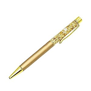 Personalized/Engraved Mechanical Ballpoint Pen,Golden 24K Gold Foil Ball Pen With gift box, Fast Engraving