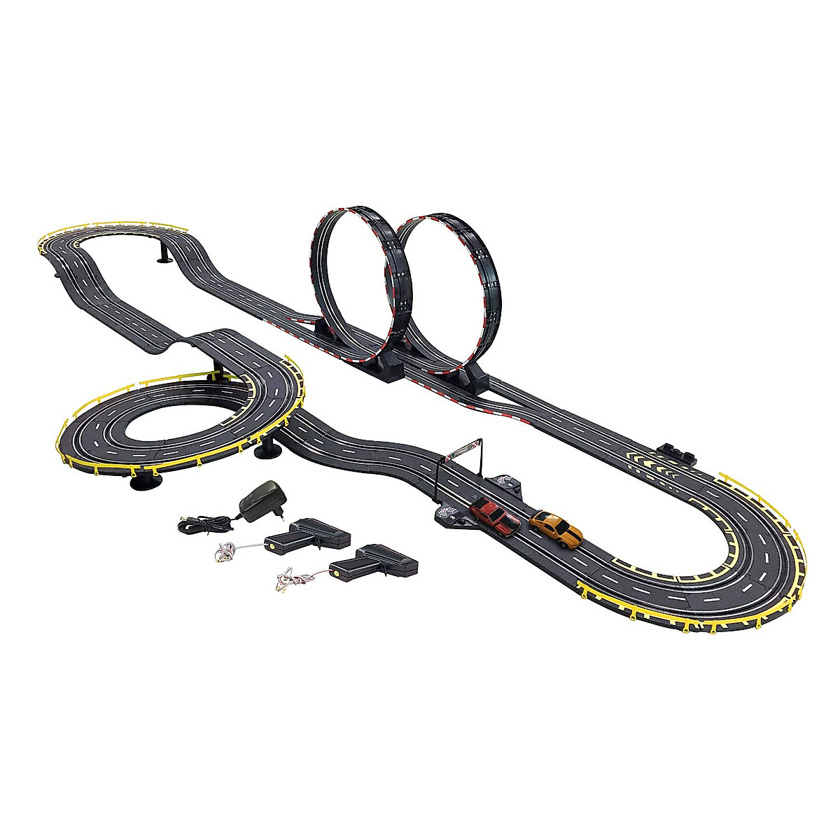 Golden Bright: Metro Chase Road Racing Set, Electric Powered, Includes, Power Intake Track, Lap Counter and Looping Sets, For Ages 8 and up