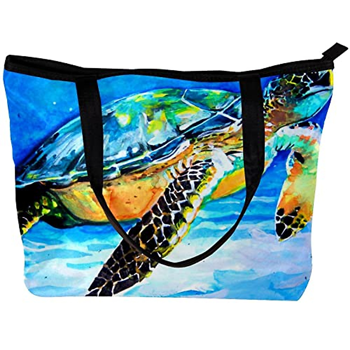 Purses for Women, Tote Bag, Handbags for Women, The Tote Bag, Colorful Turtle Blue pattern